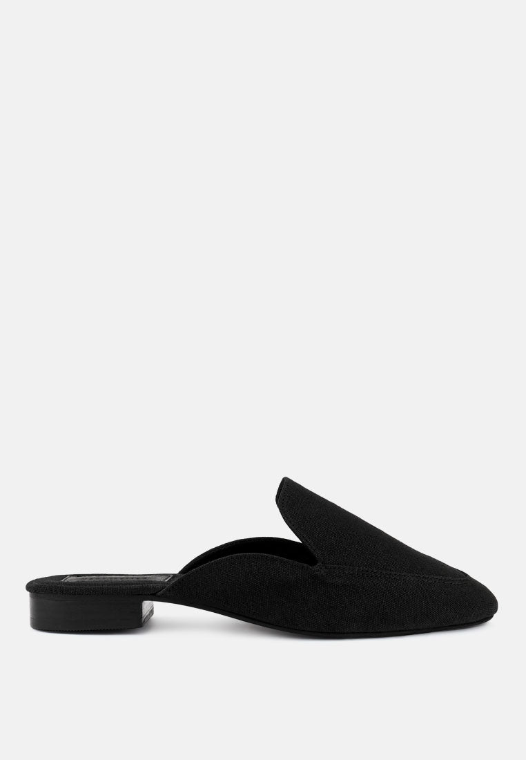 Buy Calico Black Organic Canvas Mules | Mules | Rag & Co United States
