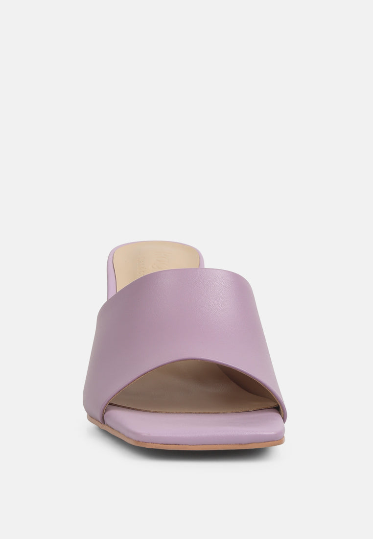 Buy Audriana Lilac Textured Block Heel Sandals | Sandals | Rag & Co ...